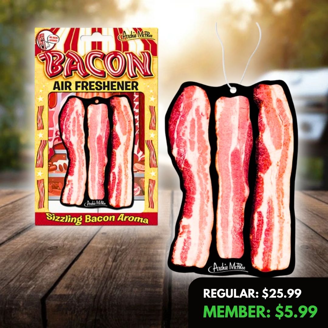 Archie Mcphee Bacon Air Freshener – Freedom BBQ